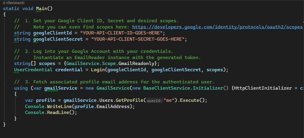 Gmail Api In C Oauth 2 Authentication Example 2596